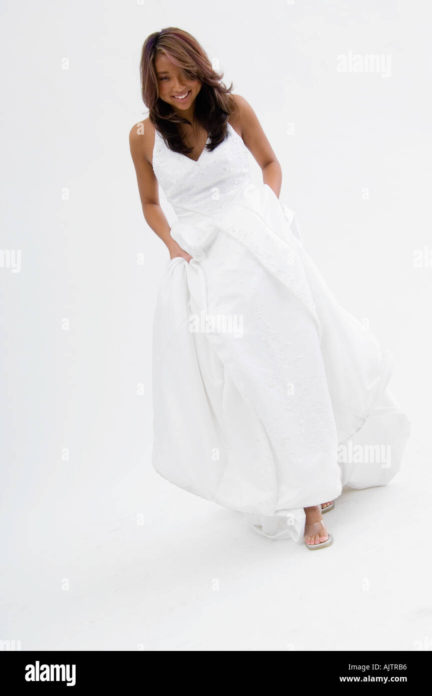 Girls wearing wedding dresses hi-res stock photography and images - Alamy