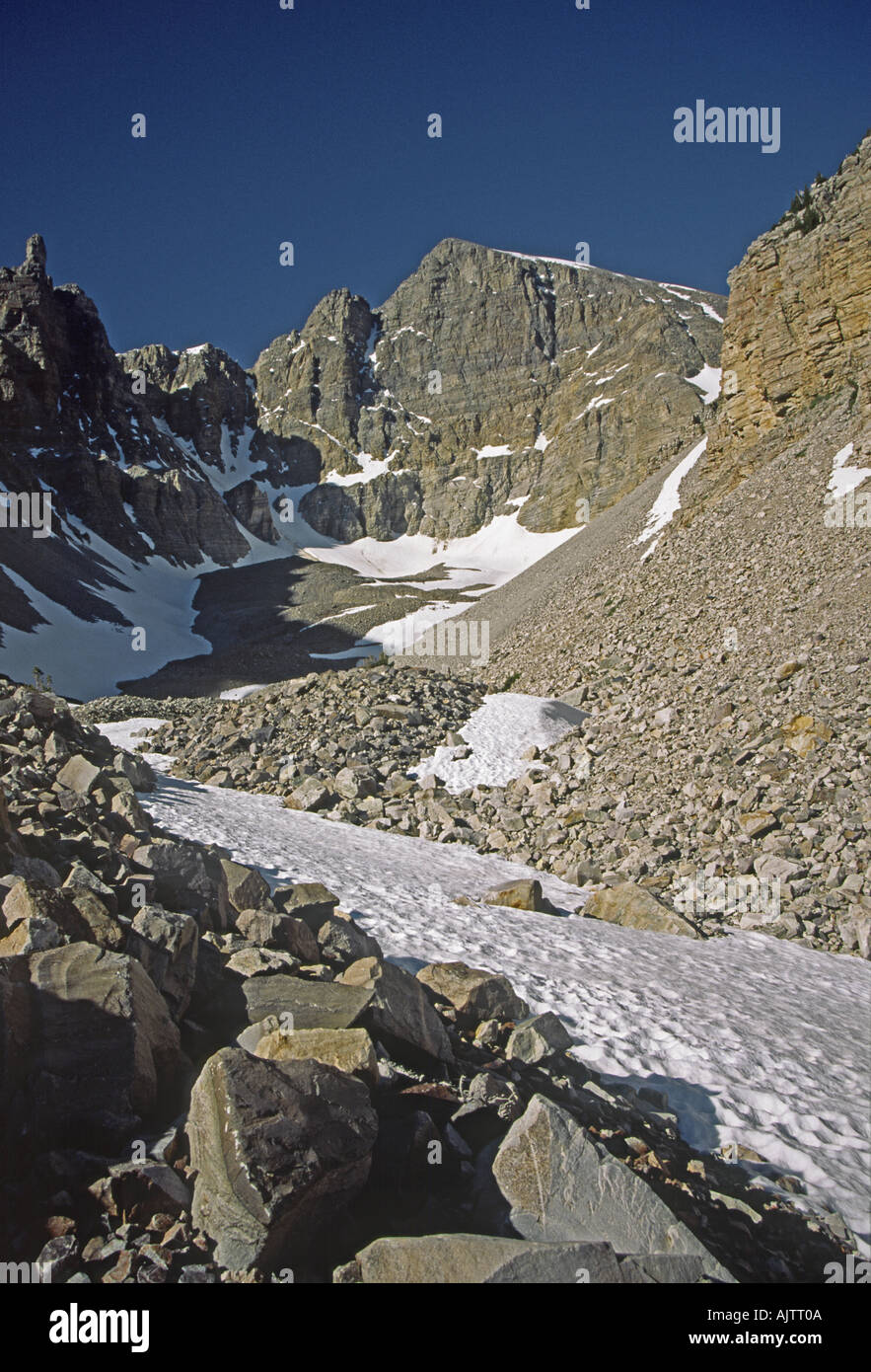 Wheeler Peak from Glacier Trail, Great Basin National Park, Nevada, USA ...