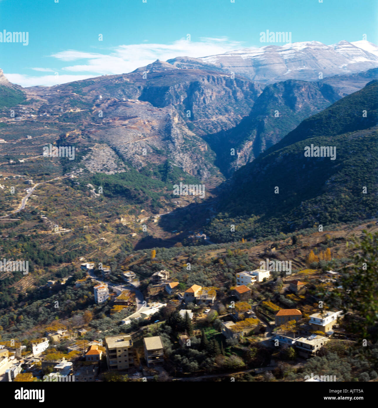 Becharee Lebanon Lebanese Mountains Stock Photo - Alamy