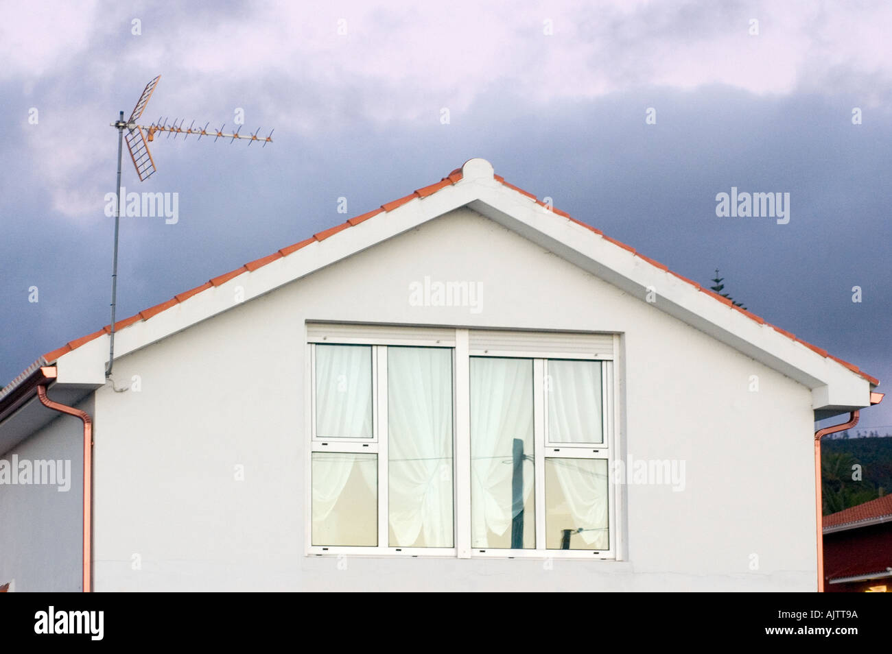 Aerial tv roof window hi-res stock photography and images - Alamy