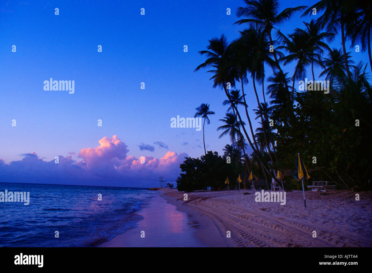 Pigeon Point Tobago Sunset And Beach Stock Photo - Alamy