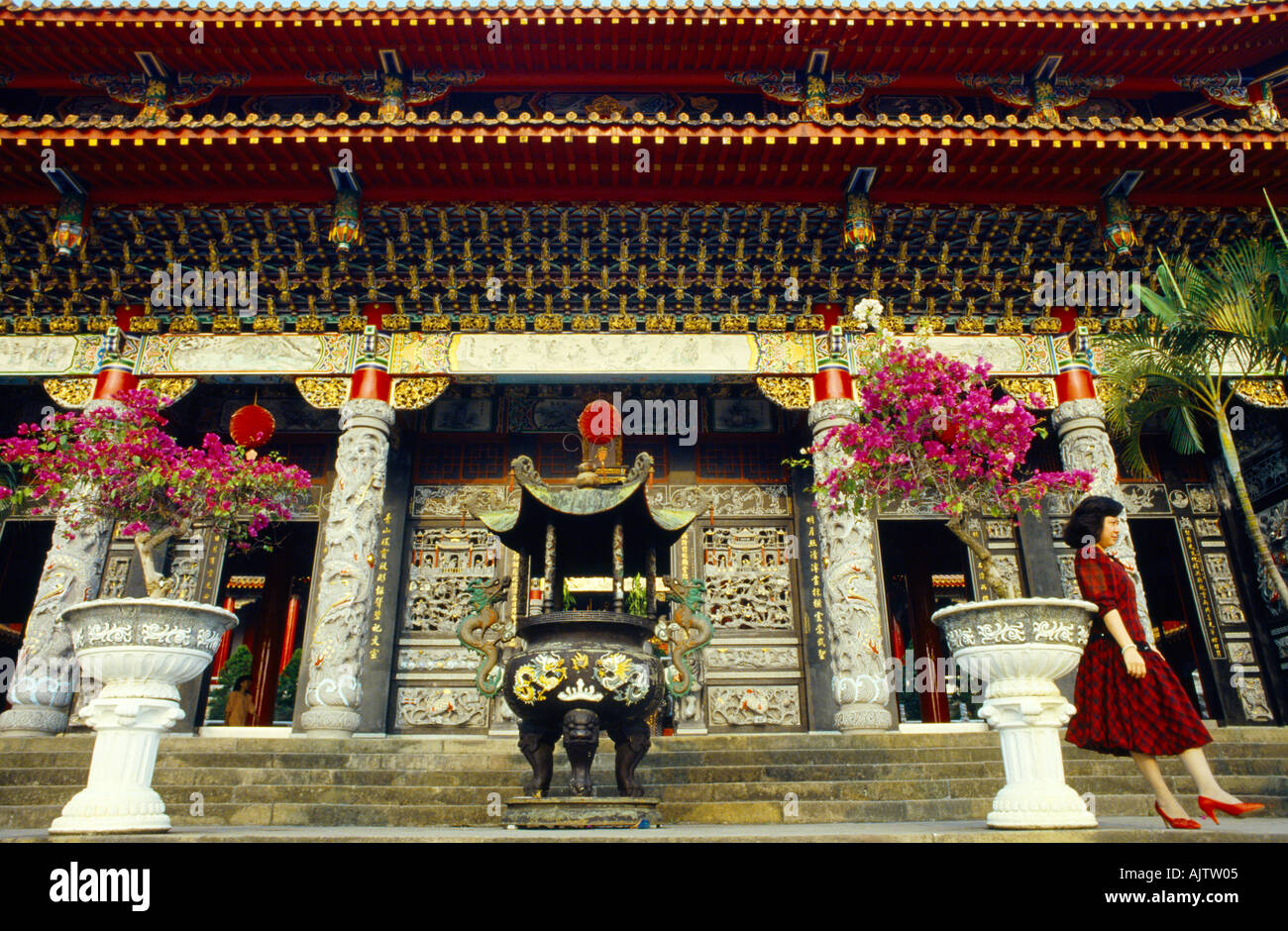 Sun Moon Lake Taiwan Wenwu Temple Entrance Stock Photo - Alamy
