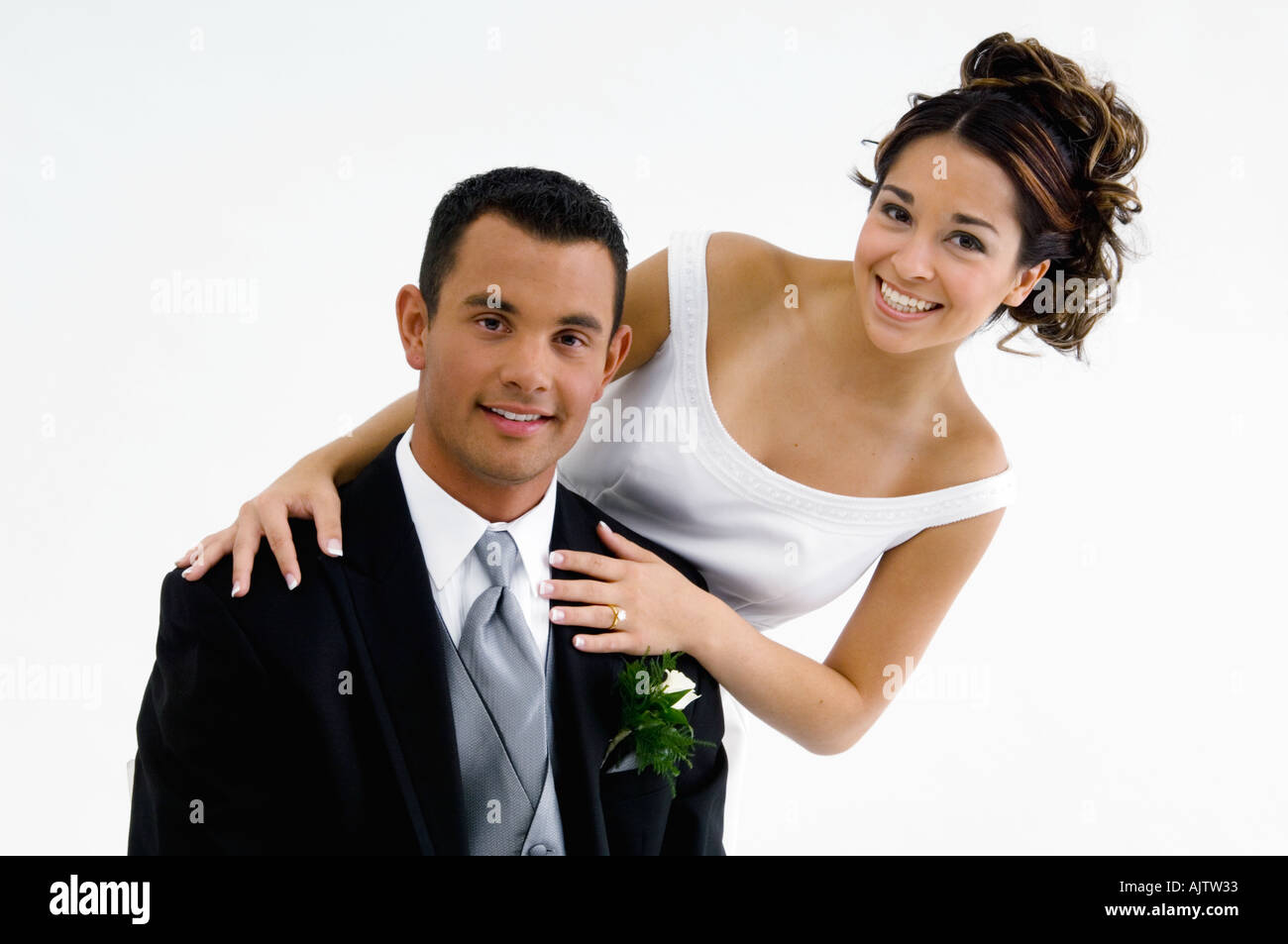 Bride and Groom Stock Photo - Alamy