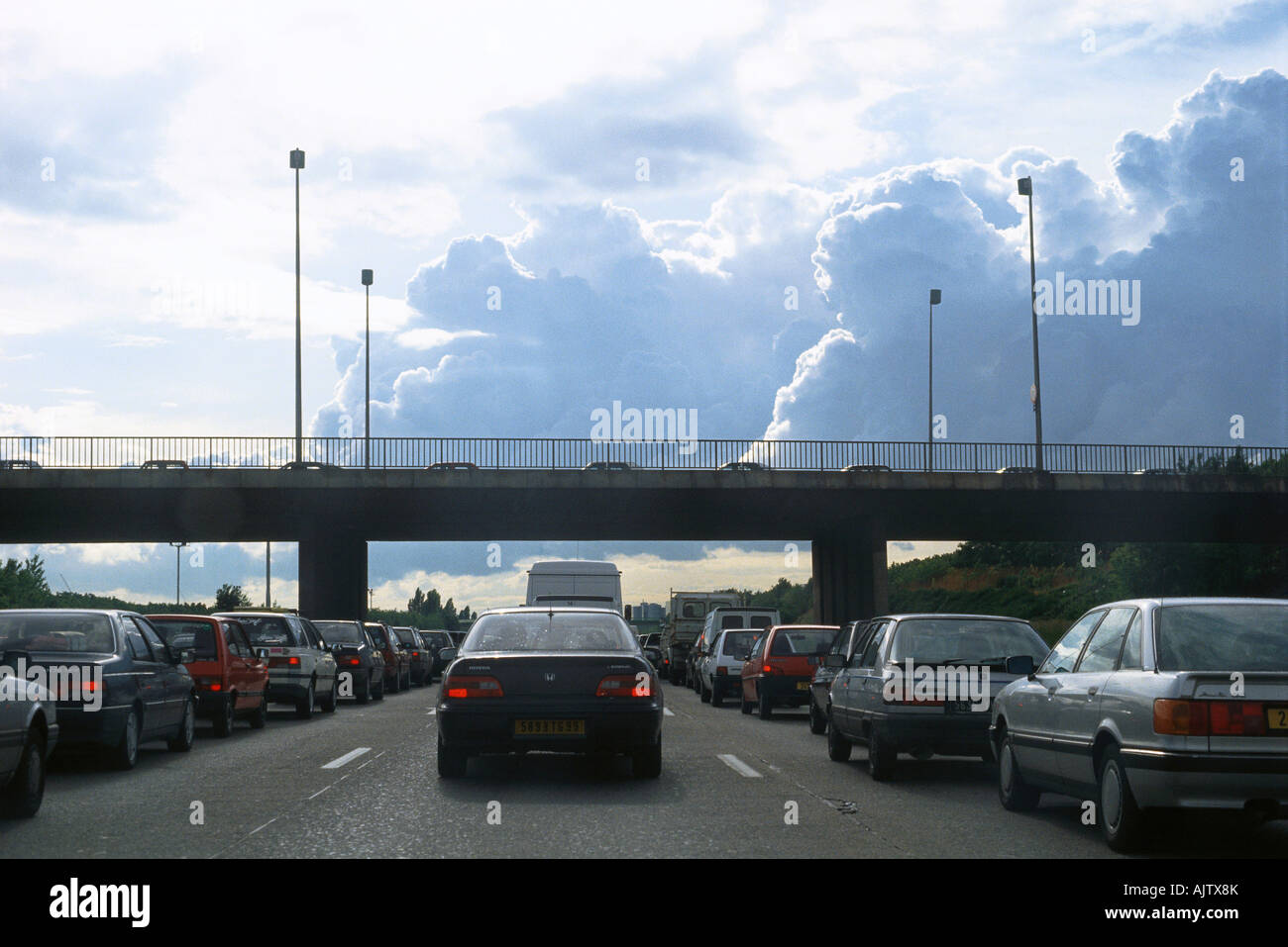 Traffic on freeway Stock Photo - Alamy