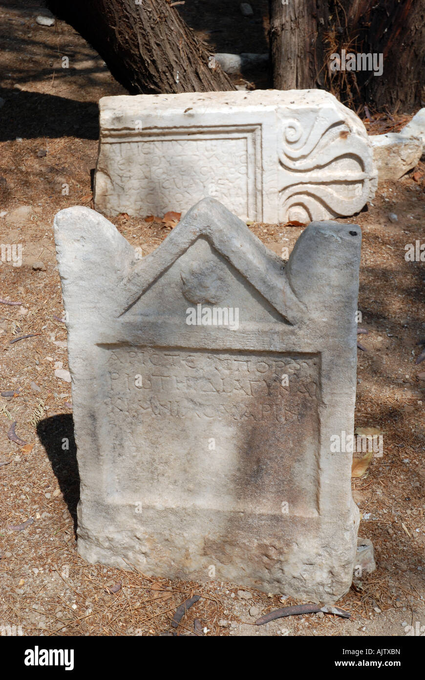 Ancient gravestone Castle in Bodrum, Turkey Stock Photo - Alamy