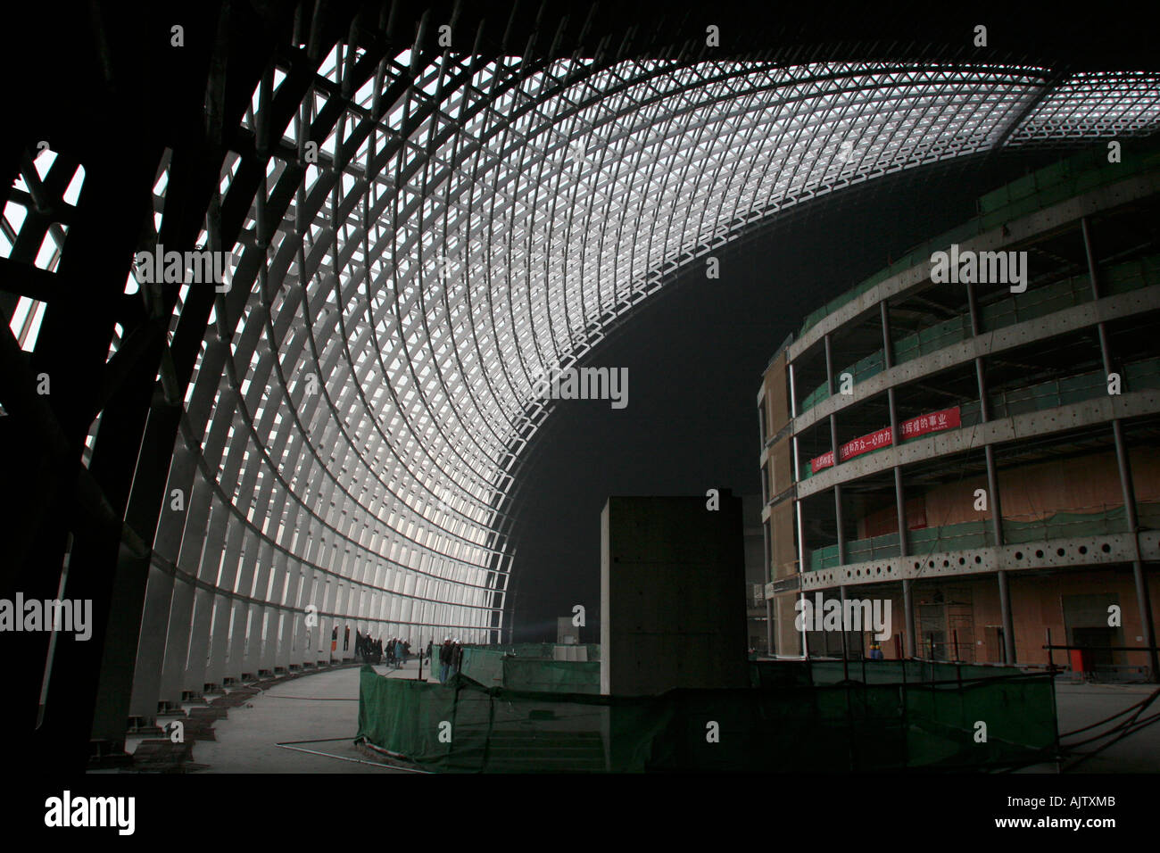 The wide-open space inside the new National Opera House in Beijing ...