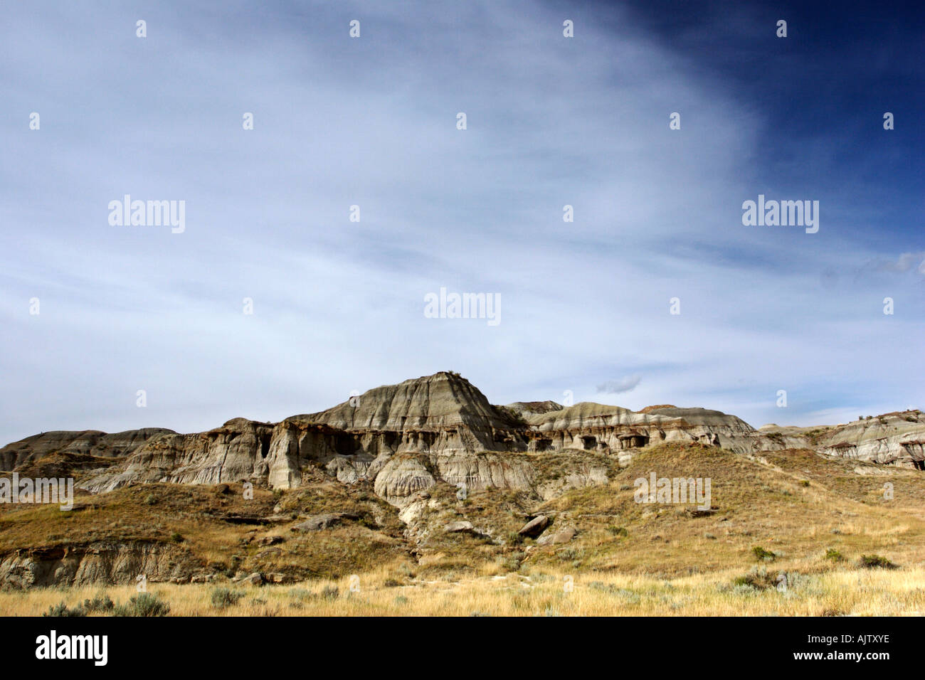 Rock formations at Dinosaur Provincial Park Nw of Patricia in Alberta ...