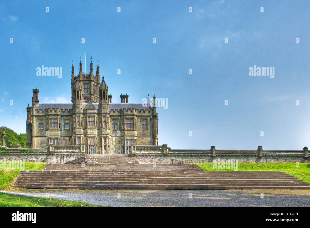 Margam Castle Mansion House Tudor Gothic Style 1830 Stock Photo - Alamy