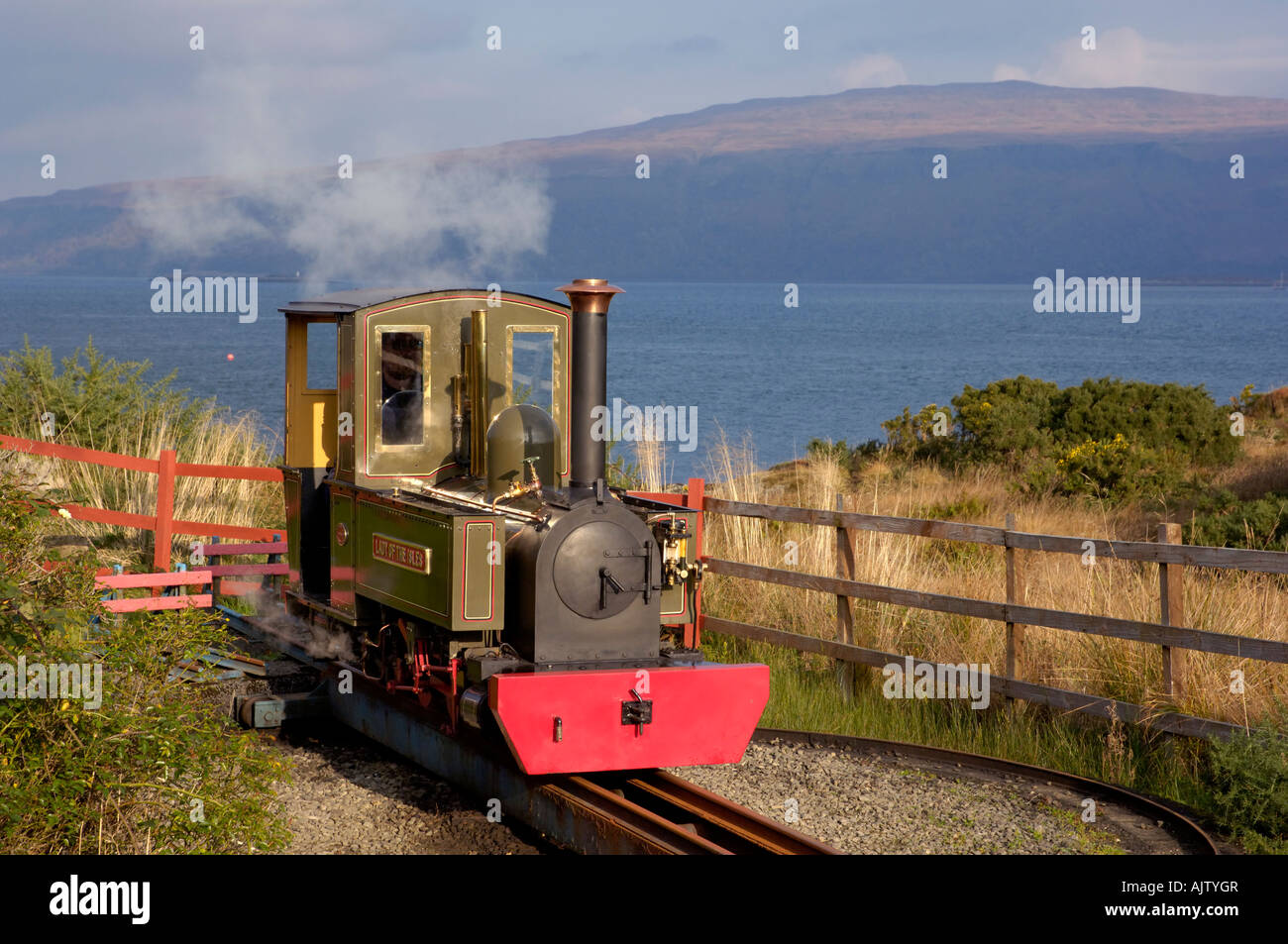 steam engine lady of the isles on craignure turntable isle of mull ...