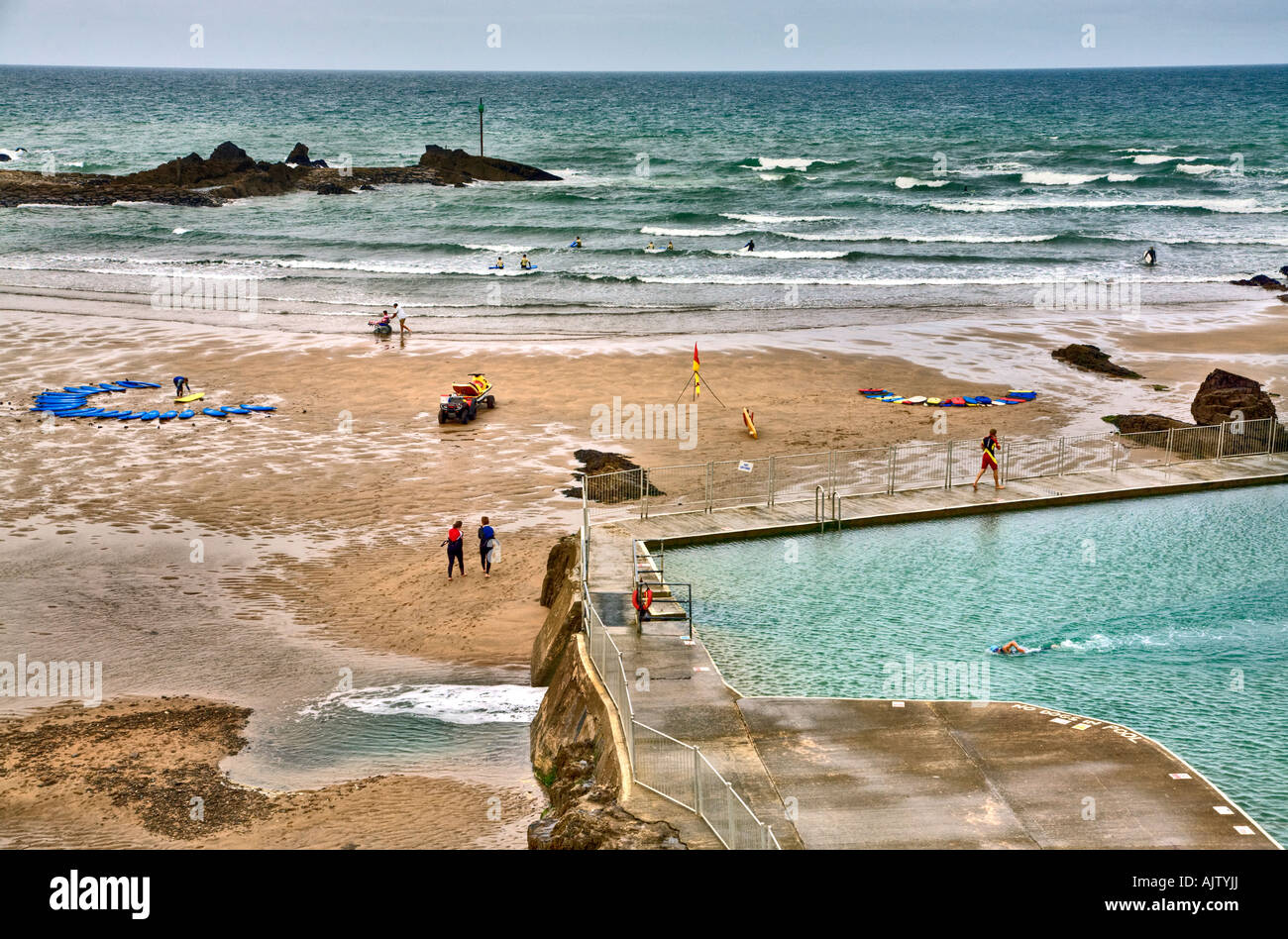 Art Deco Pool tidal saltwater Stock Photo - Alamy
