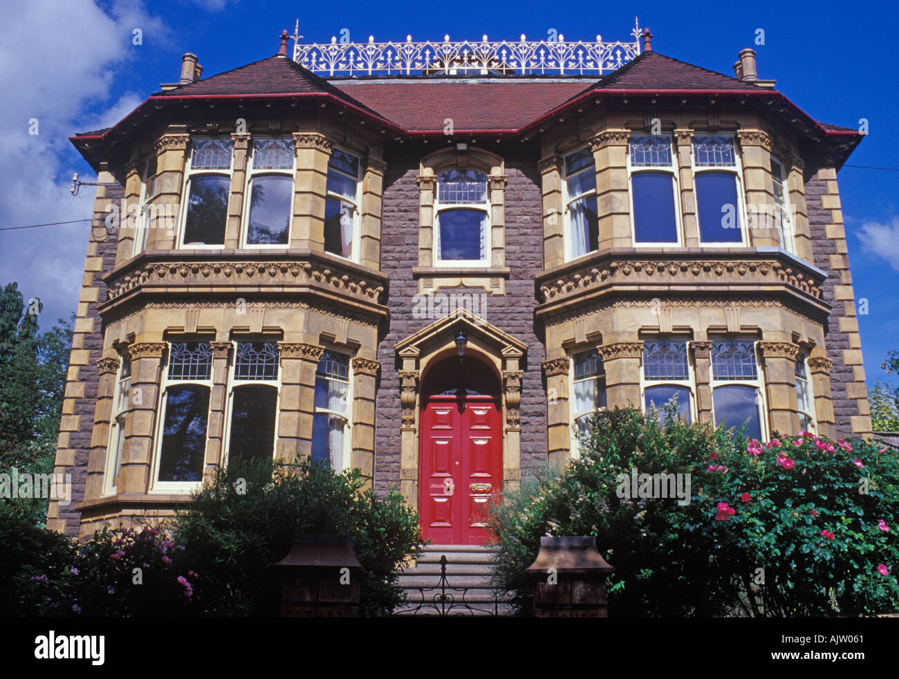 Abergavenny Monmouth South Wales UK detached Victorian villa double ...