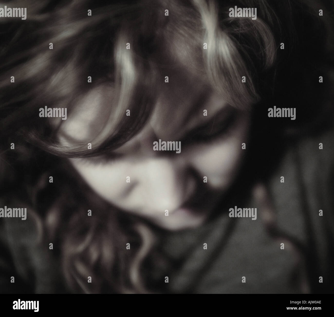 Dishevelled woman hi-res stock photography and images - Alamy