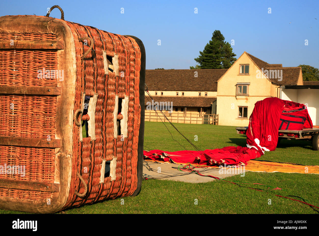 Balooning in Cotswolds England Stock Photo - Alamy