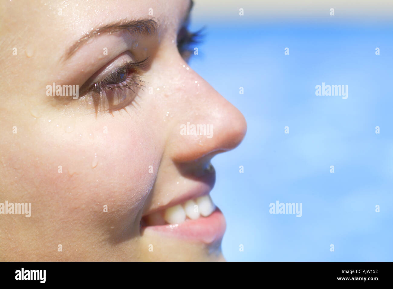 Beauty face water droplets woman hi-res stock photography and images ...