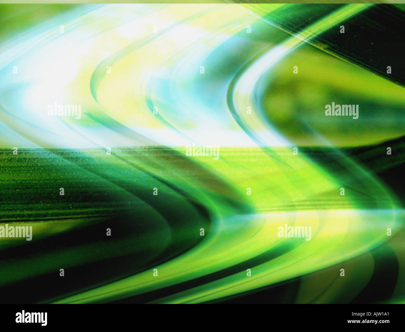 Bright green and turquoise computer generated design Stock Photo - Alamy