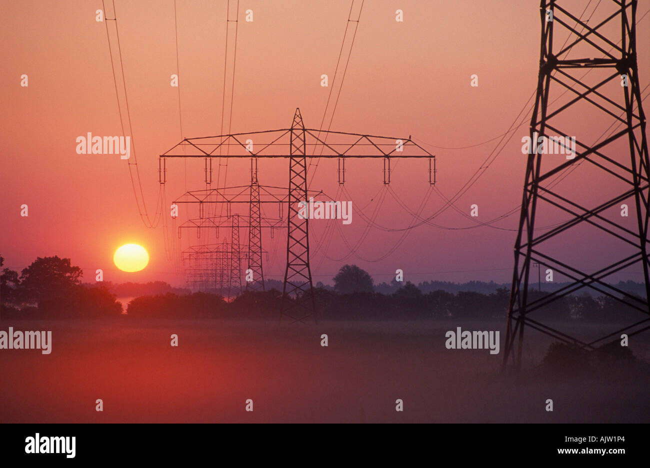 Power pylon Stock Photo - Alamy