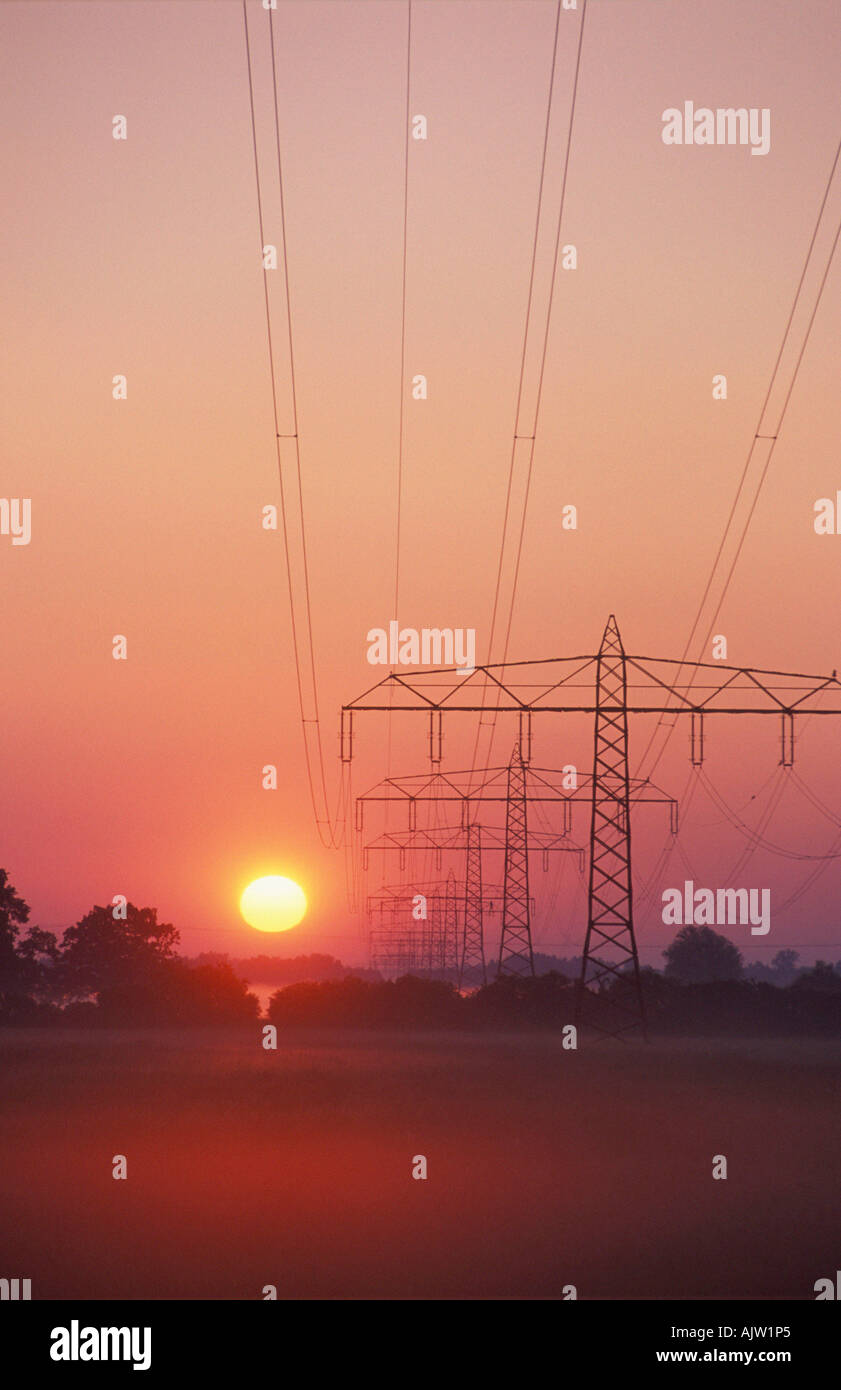 Power pylon Stock Photo - Alamy