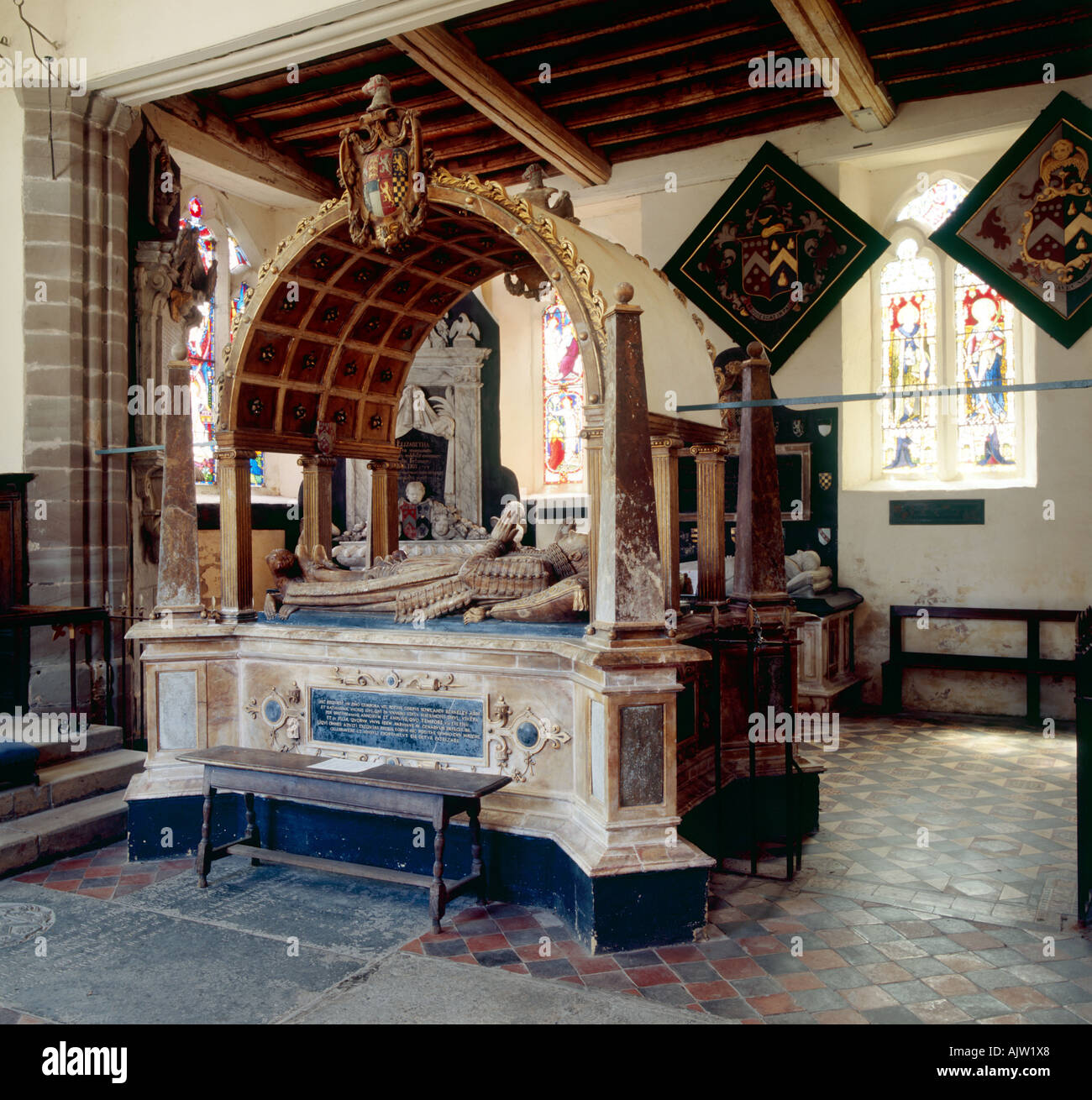 Monument to [Sir Rowland Berkeley] (d. 1611) at All Saints Spetchley ...
