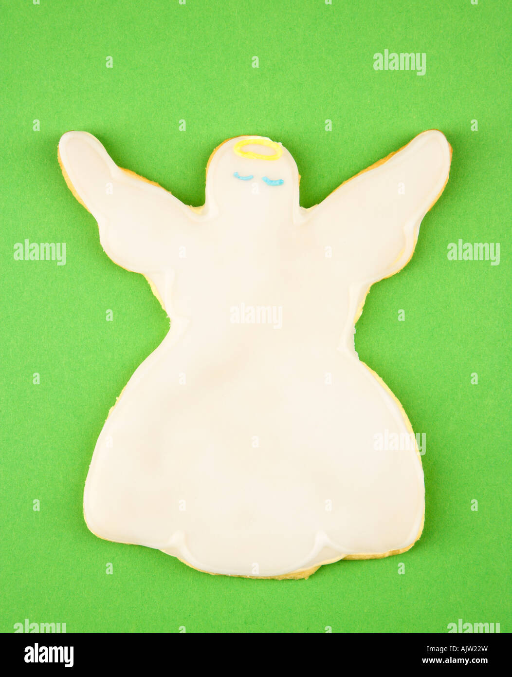 Angel sugar cookie with decorative icing Stock Photo - Alamy