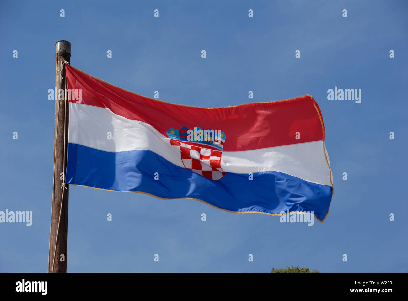 Croatian flag Croatia Stock Photo - Alamy
