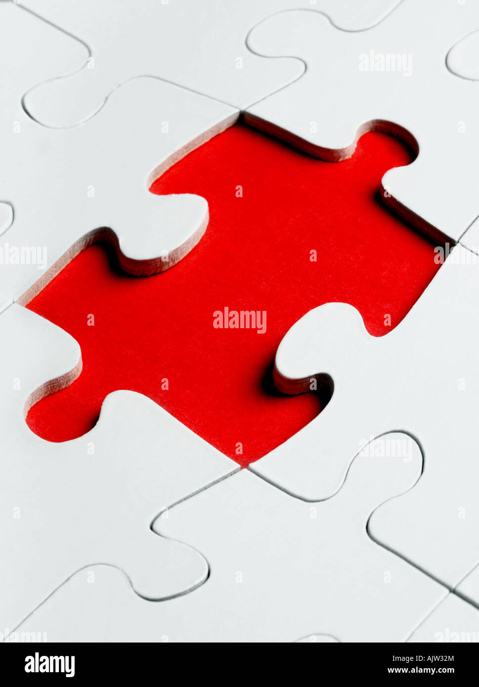 jigsaw puzzle with the missing piece Stock Photo - Alamy