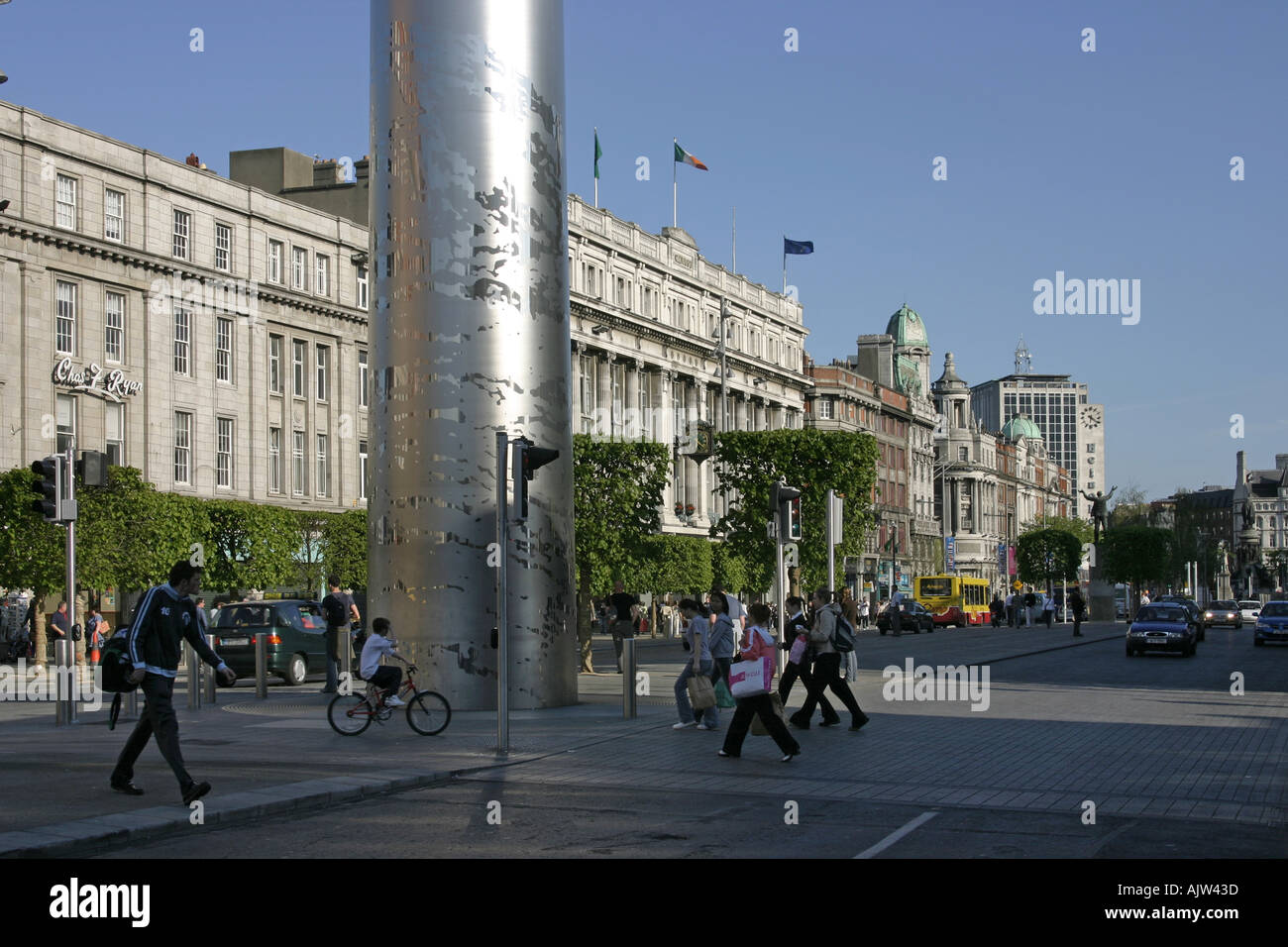 The Spire or Spike and O Connell Street Dublin Ireland Stock Photo - Alamy
