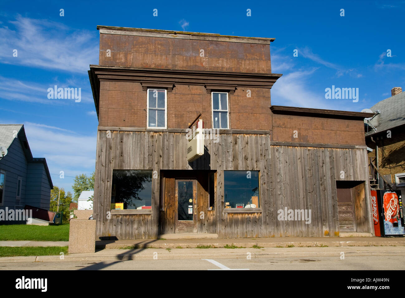 old storefront Benton, Wisconsin Stock Photo - Alamy