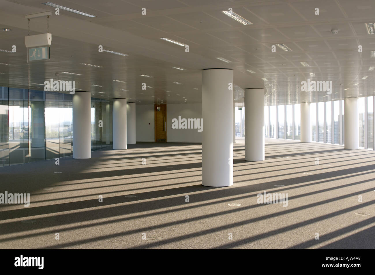 Columns in interior of The Point Paddington Basin Terry Farrell Co ...