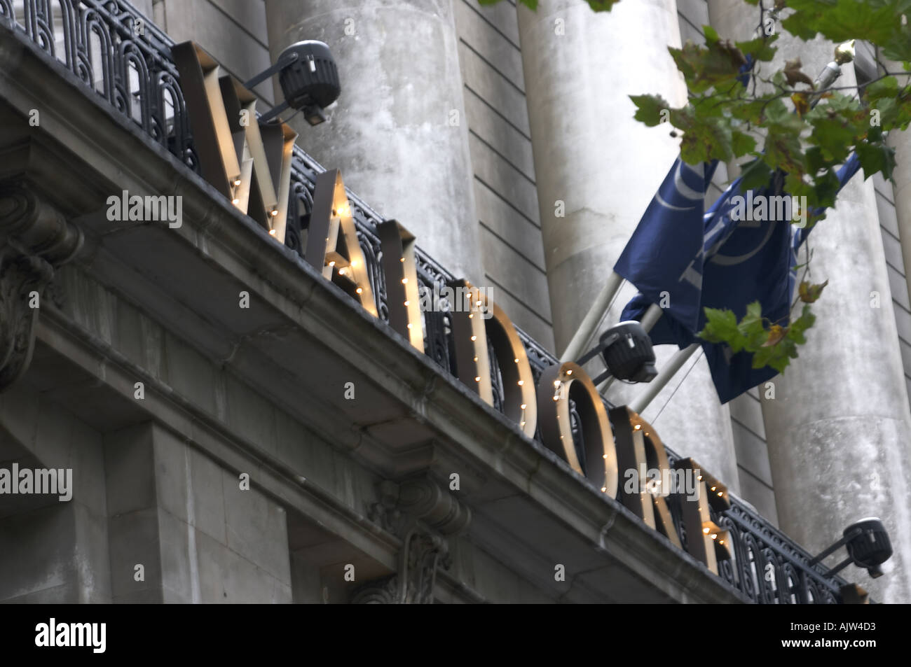 Waldorf Hotel sign Aldwych London WC2 England 2004 Stock Photo - Alamy