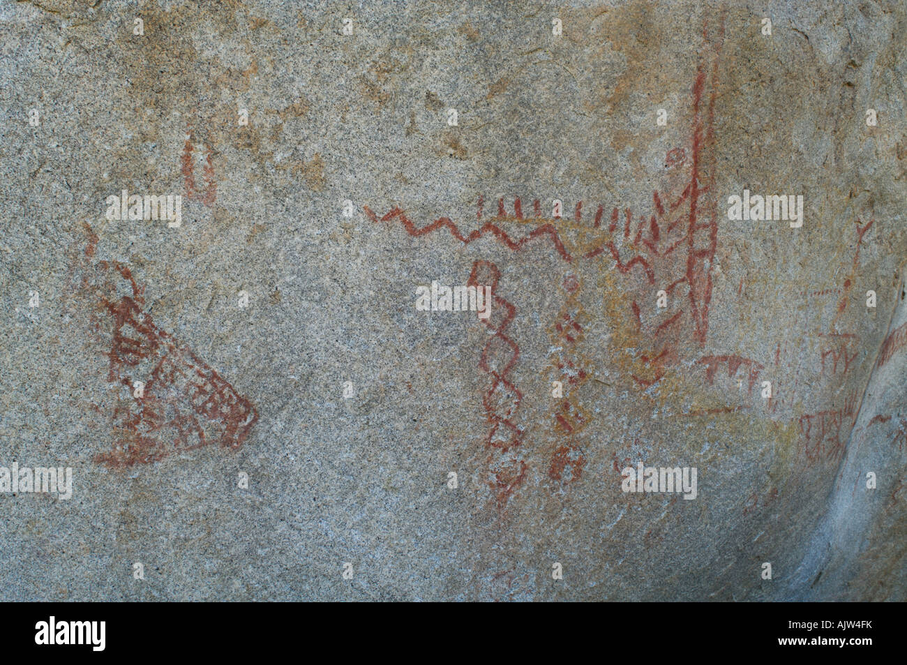 Native American pictographs Stock Photo - Alamy