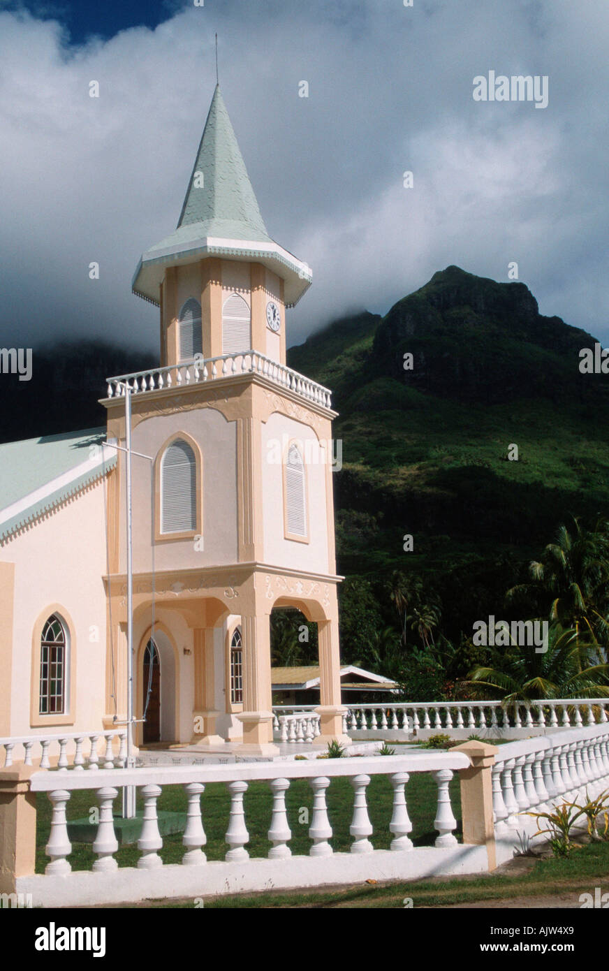 Church / Bora Bora Stock Photo - Alamy