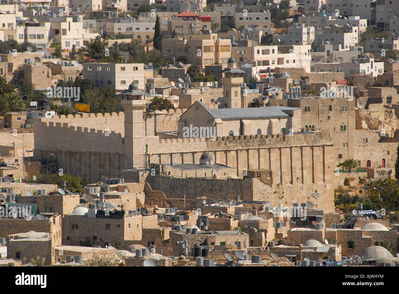 View of Cave or Tomb of the Patriarchs, known to Jews as the Cave of ...