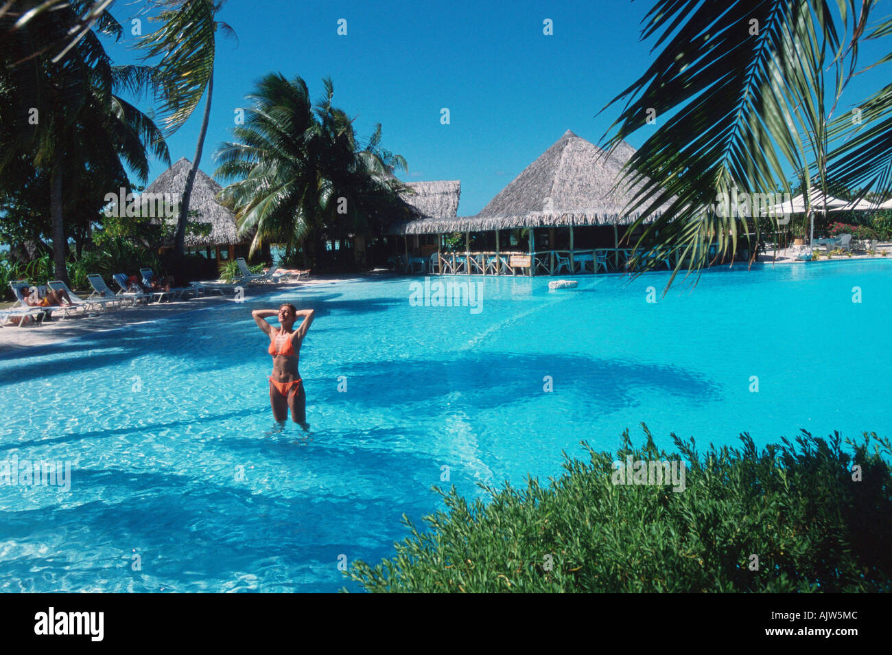 Woman / Manihi Island Stock Photo - Alamy