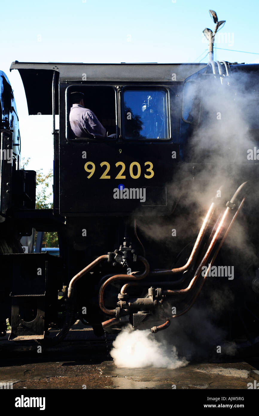 Steam from steam locomotive Stock Photo - Alamy