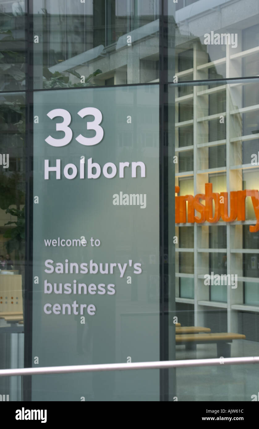 33 Holborn Sainsbury s Business Centre London EC1 Stock Photo - Alamy