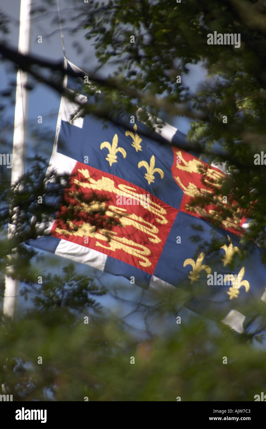 Flag of Trinity College College Cambridge England 2004 Stock Photo - Alamy