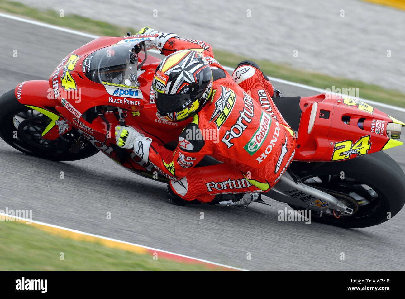Tony Elias spanish motorcycle racer Stock Photo - Alamy