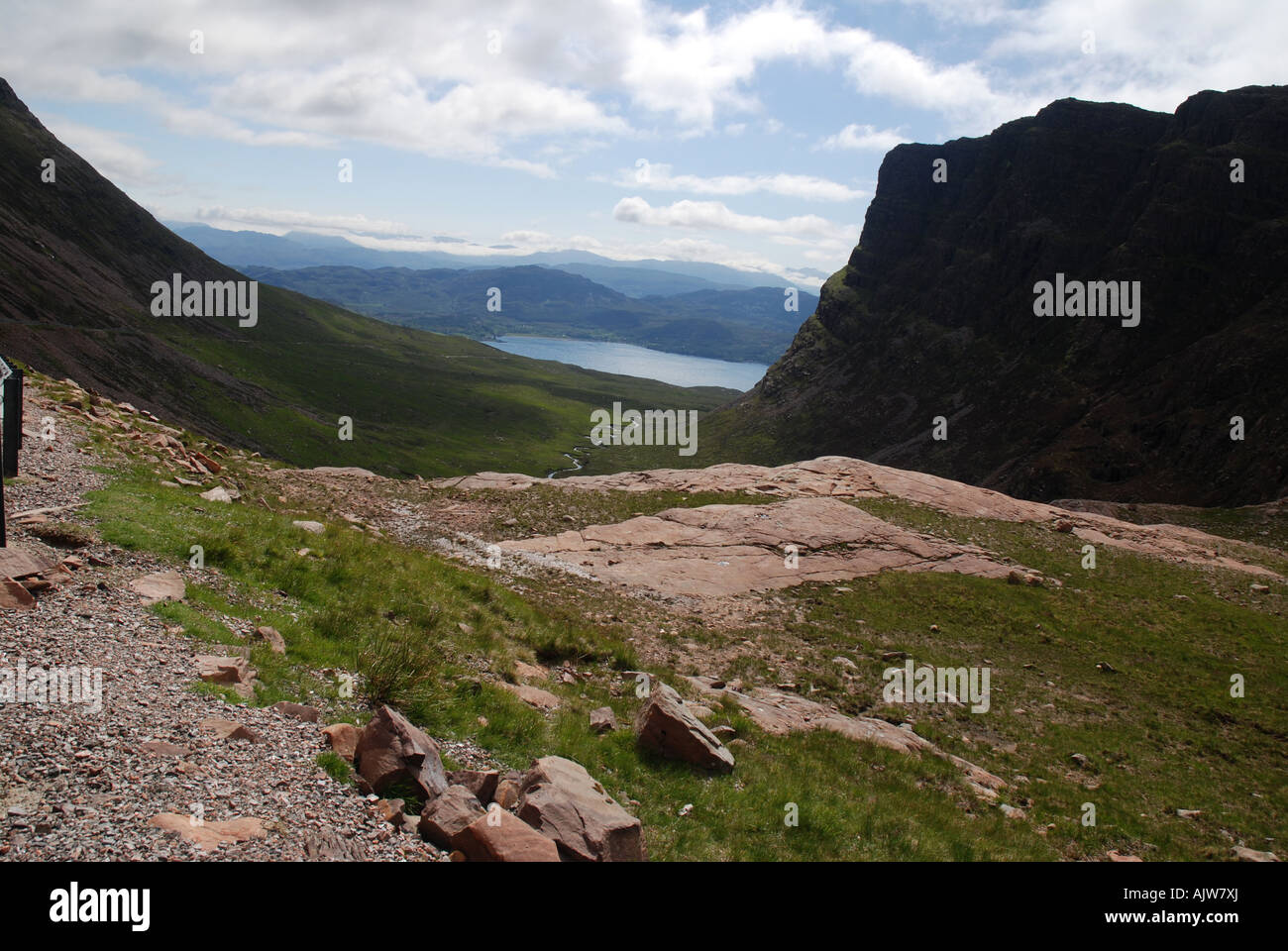 Vieew from Meal Gorm 6262 Meters on Bealach na Bo road to Loch Garron ...