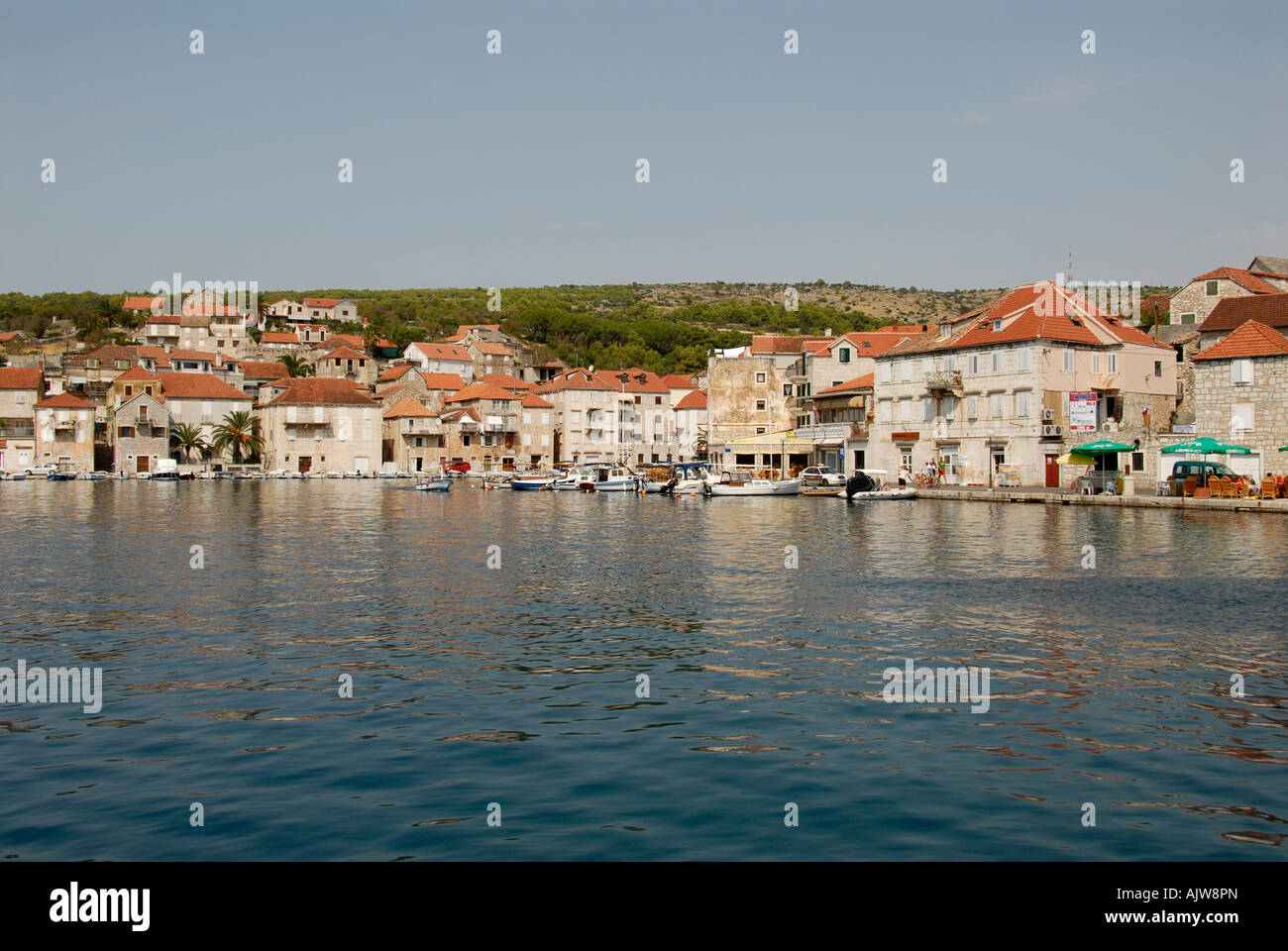 Waterfront Milna Brac Island Dalmatia Croatia Stock Photo - Alamy