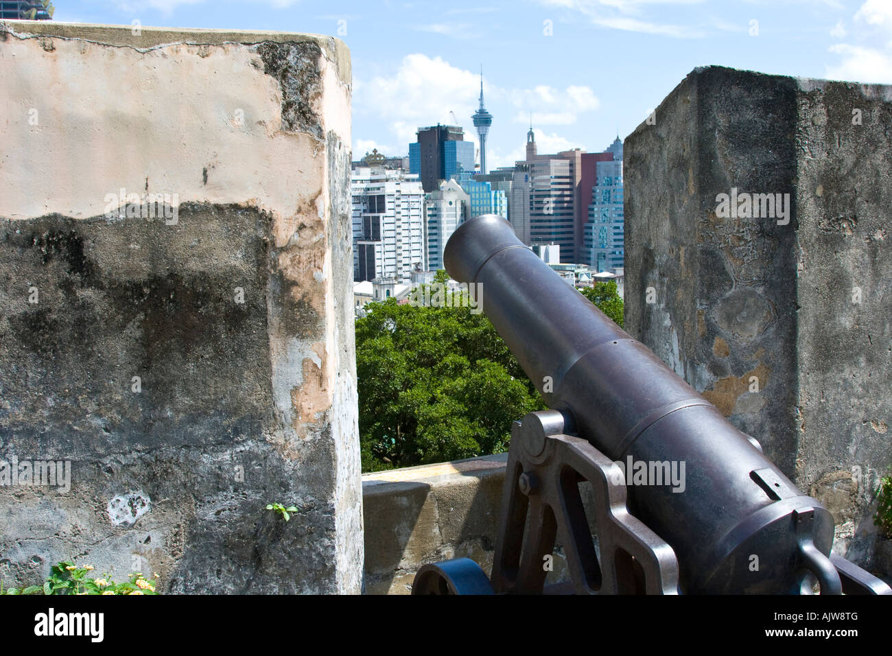 Iron Cannon Fortaleza do Monte Colonial Fort in Macau SAR Macau Tower ...