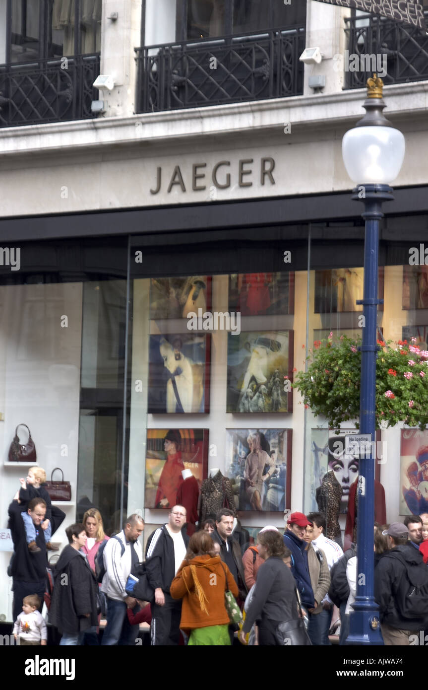 Jaeger shop logo sign Regent Street London W1 England 2004 Stock Photo ...