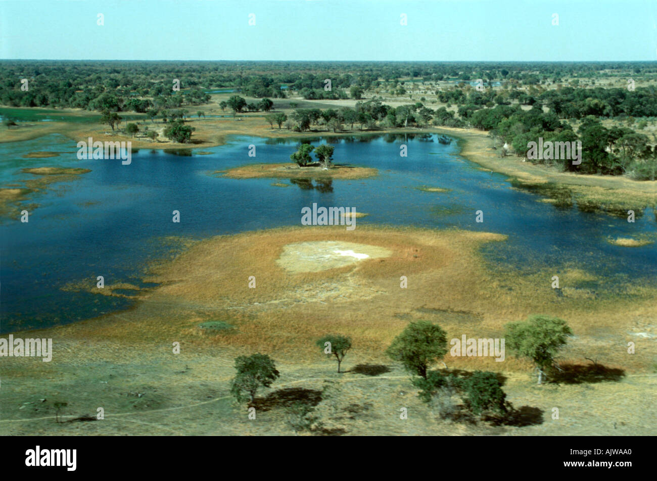 Aerial Okavango Delta Stock Photo - Alamy