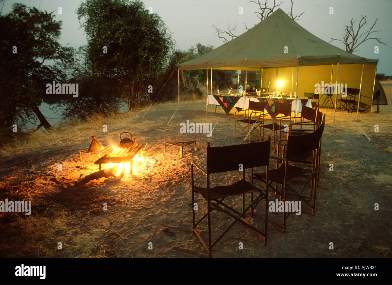 Tent travel okavango hi-res stock photography and images - Alamy
