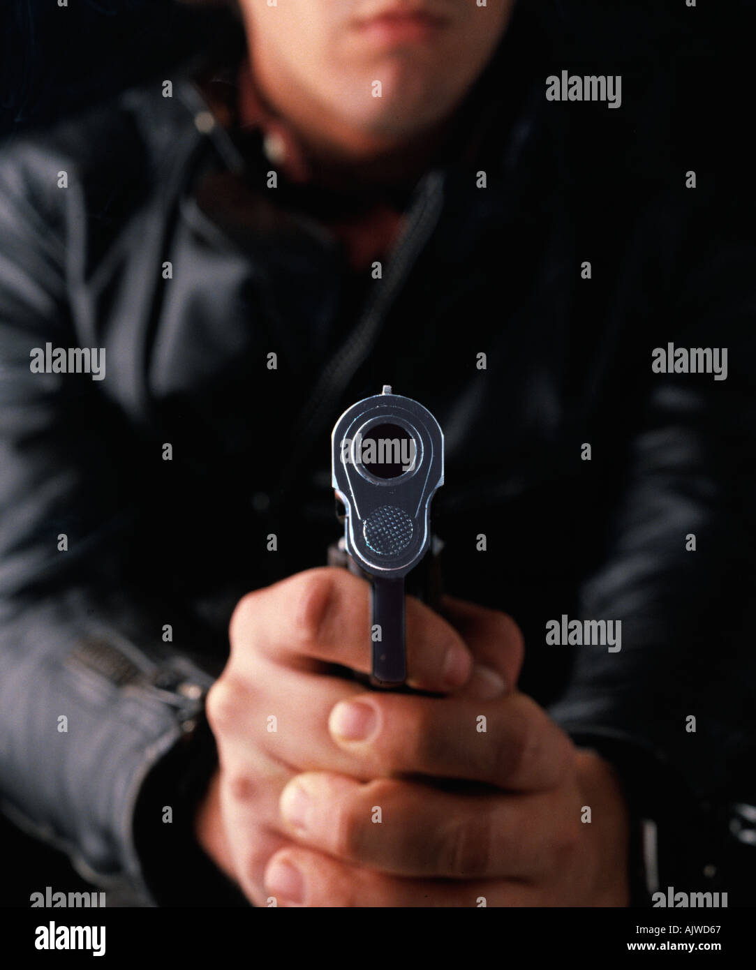 Gun pointed at camera hi-res stock photography and images - Alamy