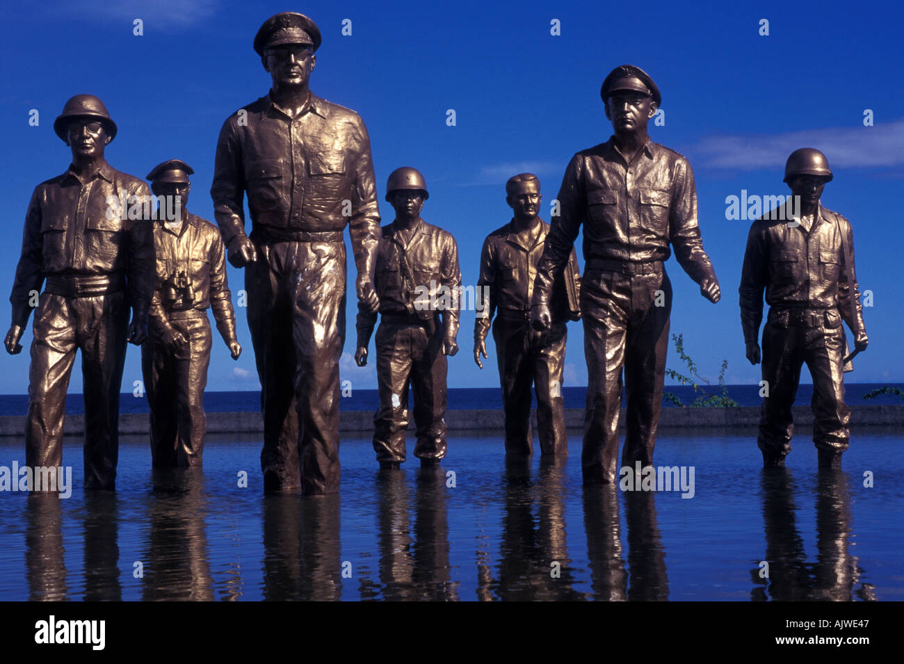 PHILIPPINES General MacArthur's Memorial on Leyte Beach where he set ...