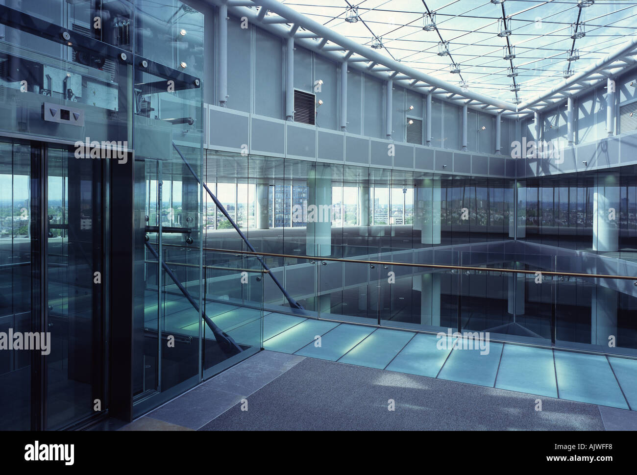 Interiors with glass and steel in The Point Paddington Basin Terry ...