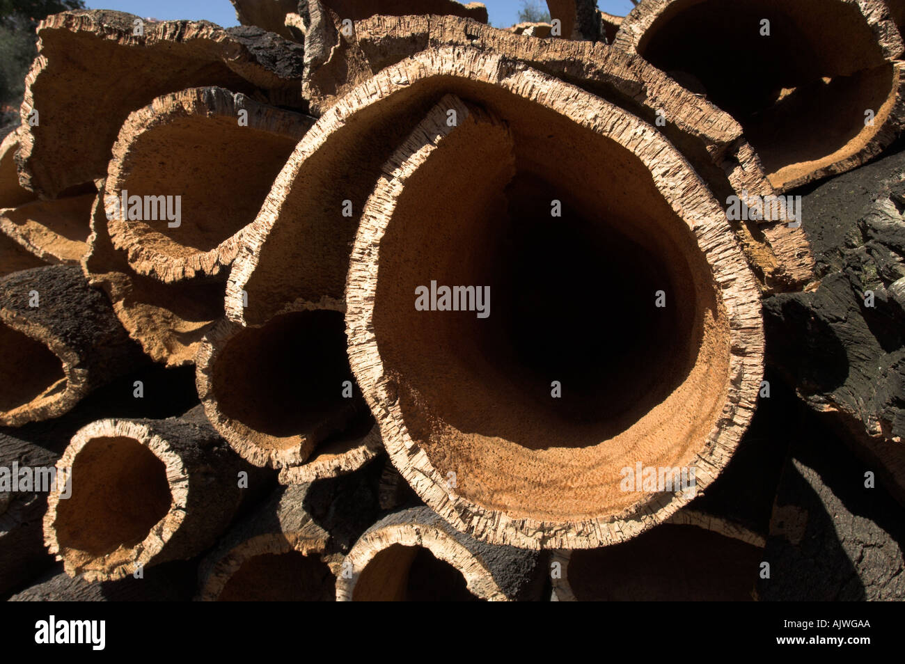 cork piles of cork Stock Photo - Alamy