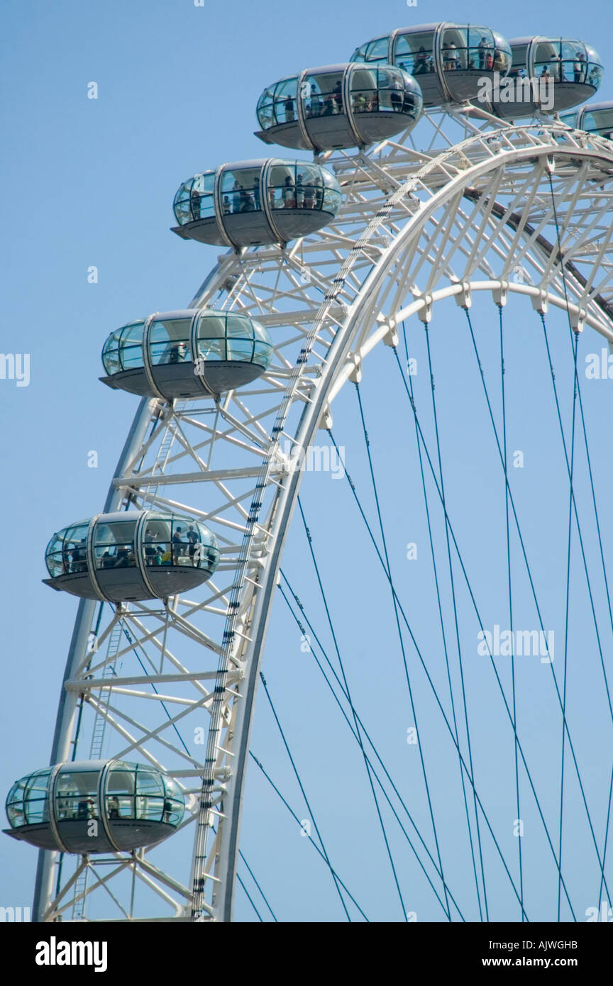 London blue sky observation wheel pod pods hi-res stock photography and ...