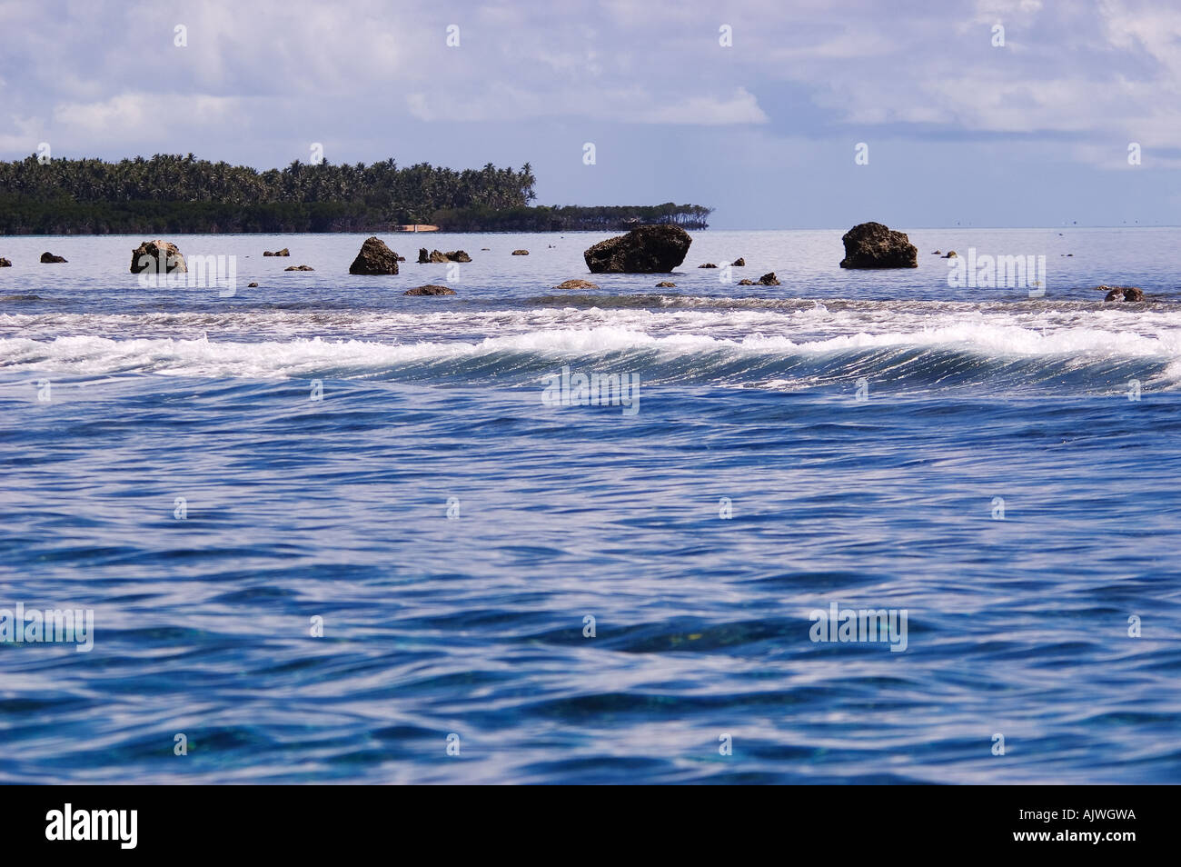 Low Tide on the reef of Yap Yap Micronesia Pacific Ocean Stock Photo ...