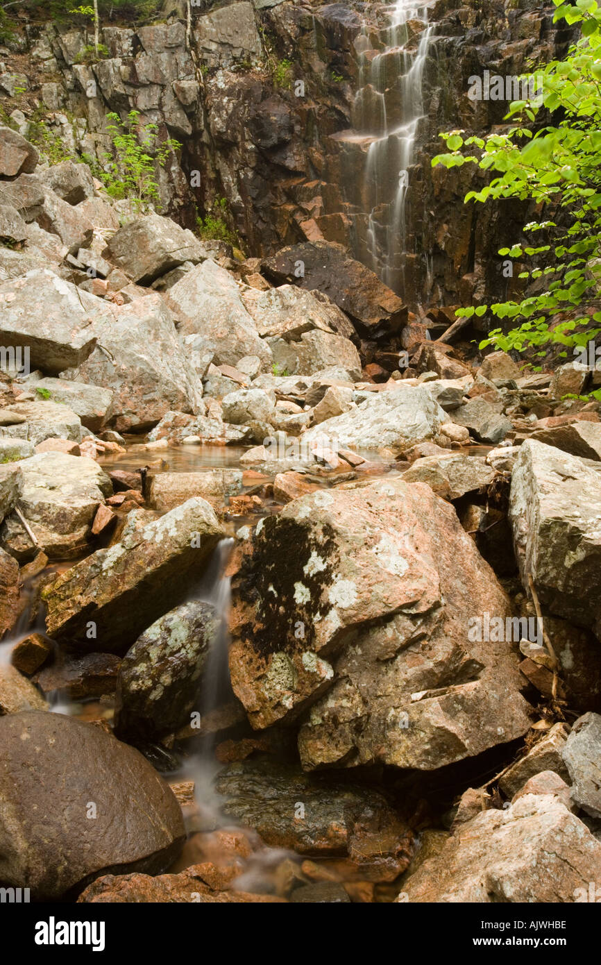 A waterfall near Waterfall Bridge Part of the carriage road system in ...